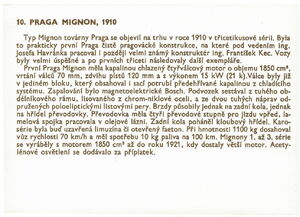 Postcard: Praga Mignon car, 1910 (Czechoslovakia(- Our cars. 1885-1917 ...