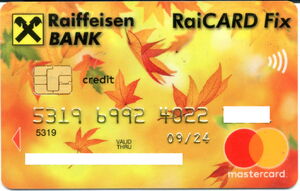 Bank Card: RaiffeisenBank Mastercard RaiCard Fix - 02/20/004 ...