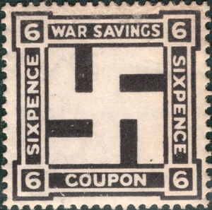 Stamp: Swastika (United Kingdom: Cinderella Stamps(National War Savings ...