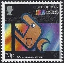 Stamp: Logo of BBC Bitesize (Isle of Man(British Broadcasting ...
