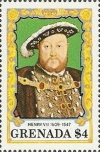 Stamp: Henry VIII, 1509-1547 (Grenada) (British Kings/Queens) Mi:GD ...