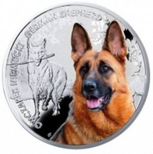 Coin: 1 Dollar (German Shepherd) (Niue) (Numismatic Product - Man’s ...