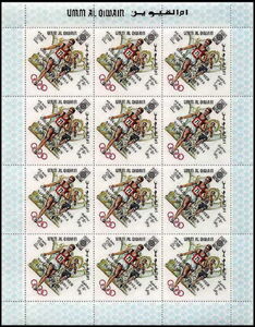 Stamp: Long Distance Running (Umm al-Qiwain(Summer Olympic Games 1968 ...