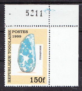 Stamp: Turquoise (Togo(Minerals (1999)) Mi:TG 2862,Sn:TG 1857,Yt:TG 1688AH