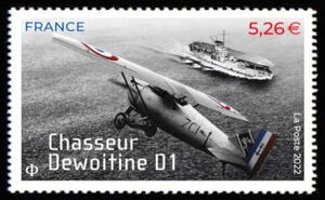 Stamp: Chasseur Dewoitine D1 Aircraft (FranceYt:FR PA92,Mi:FR 8370,Sn ...