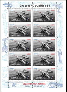 Stamp: Chasseur Dewoitine D1 Aircraft (FranceMi:FR 8370KB