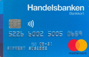 Bank Card: Handelsbanken Bankkort (Handelsbanken, SwedenCol:SE-MC-0023.01