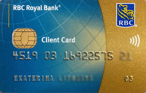 Bank Card: Client Card (Royal Bank of Canada, CanadaCol:CA-GM-0013.02