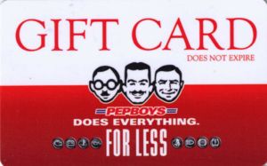 Gift Card: Does Everything For Less (Pep Boys, United States of America ...
