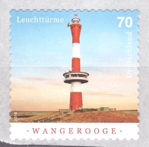 Stamp: Wangerooge Lighthouse (Germany, Federal Republic(Lighthouses ...