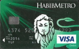 Bank Card: Habib Metro (Habib Metropolitan Bank LTD, PakistanCol:PK-VI ...