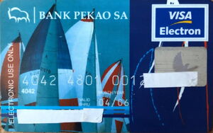 Bank Card: Yacht Pekao (Bank Polska Kasa Opieki SA/Bank Pekao SA ...