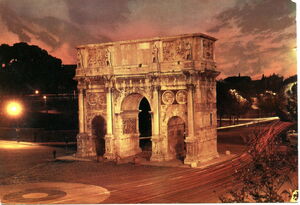 Postcard: Rome " Costantin's Arch" (Italy(Rome - Arch of Constantine ...