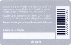 Functional Card: Chicco - Carta Fedeltà (Shops - Children, Italy(Chicco ...