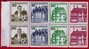 Stamp: Booklet Pane-Strongholds and Castles (Germany, Federal Republic ...