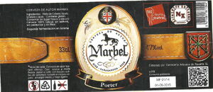 Drink Label: Marbel Porter (Cerveza Artesana de Navarra SL, SpainCol:ES ...