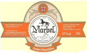 Drink Label: Marbel Rauchbier (Cerveza Artesana de Navarra SL, SpainCol ...