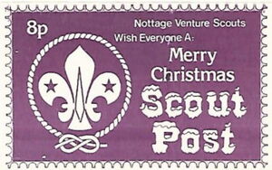 Stamp: Scout Emblem with rope surround (United Kingdom: Private Post ...