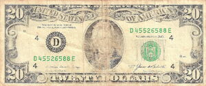 Banknote: 20 Dollars (United States of America(1985 Federal Reserve ...