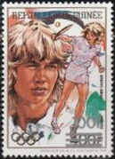 Stamp: Steffi Graf (born 1969) (Guinea(Surcharged definitives 1991-1994 ...