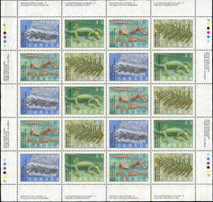 Stamp: Primitive Vertebrates (Canada(Prehistoric Canada (2nd series ...