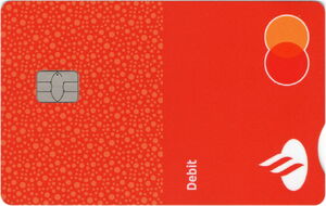 Bank Card: Santander MasterCard Debit Card (Flat Design) Contactless ...