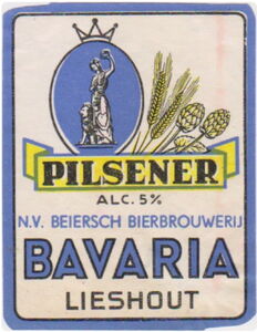 Drink Label: Bavaria Pilsener (Bavaria Lieshout Holland, NetherlandsCol ...