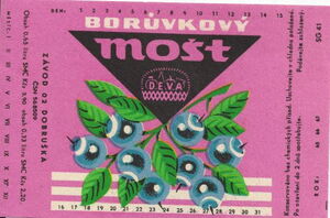 Etiqueta de bebida: Boruvkovy Most (Deva Dobruška, República ChecaCol ...