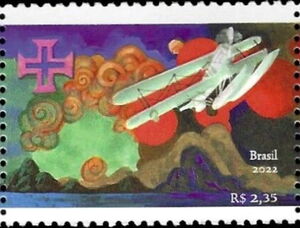 Stamp: First Flight Across South Atlantic, Centenary (Brazil(First ...