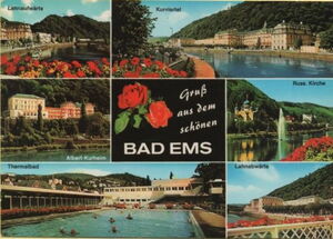 Képeslap: Gruß | aus dem | schönen | Bad Ems (Németország, Szövetségi ...