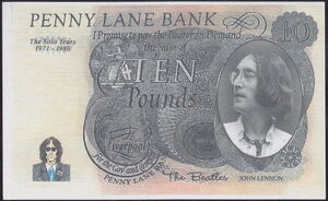 Banknote: 10 Fantasy (The Beatles - John Lennon) (Fantasy Issues(Penny ...