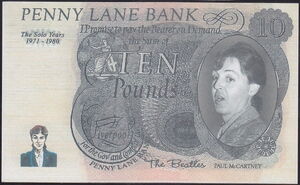 Banknote: 10 Fantasy (The Beatles - Paul McCartney) (Fantasy Issues ...