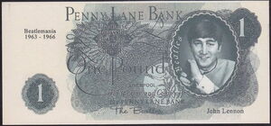 Banknote: 1 Fantasy (The Beatles - John Lennon) (Fantasy Issues(Penny ...