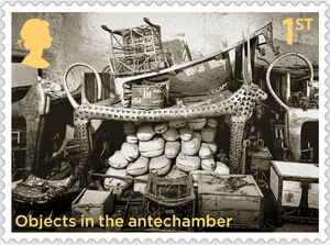 Stamp: Objects in the Antechamber (United Kingdom of Great Britain ...