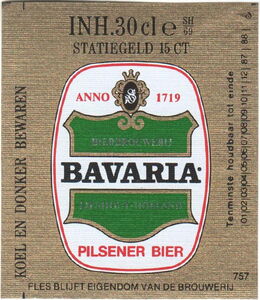 Drink Label: Bavaria Pilsener Bier (Bavaria Lieshout Holland ...