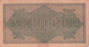 Banknote: 1,000 Mark (Deutschland(1922 3rd Issue - Reichsbanknote ...