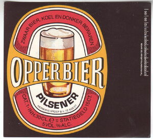 Drink Label: Opper Bier Pilsener (Bavaria Lieshout Holland ...