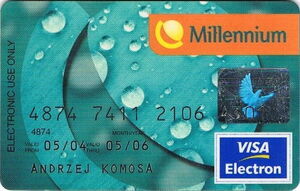 Bank Card: Millennium (Millennium Bank, PolandCol:PL-VE-0001.03