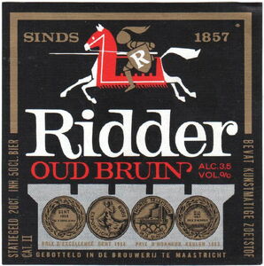 Drink Label: Ridder Oud Bruin (Brouwerij De Ridder, NetherlandsCol:NL ...