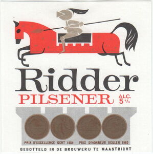 Drink Label: Ridder Pilsener (Brouwerij De Ridder, NetherlandsCol:NL ...