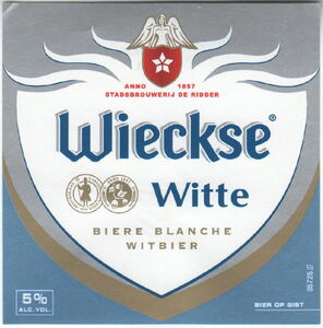 Drink Label: Wieckse Witte (Brouwerij De Ridder, NetherlandsCol:NL-BEER ...