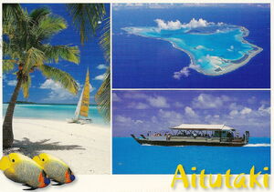 Postcard: Aitutaki Island (Cook Islands(Aitutaki) Col:CK-000029 📮