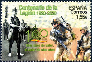 Sello: Spanish Legion, Centenary (España(Efemérides 2020) Mi:ES 5487,Sn ...