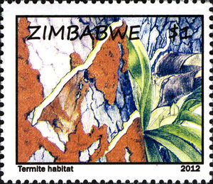 Stamp: Termites Mound (Zimbabwe(Insects) Mi:ZW 998,Sn:ZW 1160,Sg:ZW ...