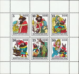 Briefmarke: Fairy Tales: Rumpelstiltskin MS (Deutschland (DDR)(Märchen ...