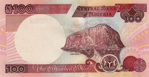 Banknote: 100 Naira (Nigeria) (1984-2021 Issue) Wor:P-28m