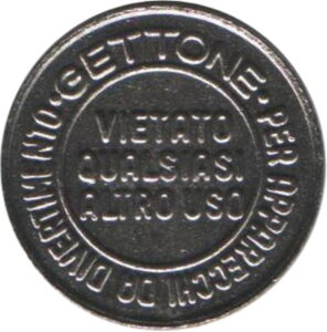 Token: Gettone Senza Valore (Italy(Machine Tokens) Col:IT-000018