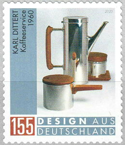 Stamp: Coffee Service by Karl Dittert (Germany, Federal Republic(Design ...