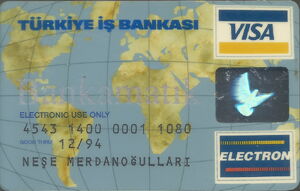 Bank Card: Bankamatik (Türkiye İş Bankası, Türkiye (Turkey)Col:TR-VE-0168