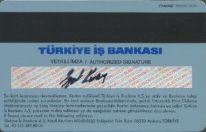 Bank Card: Bankamatik (Türkiye İş Bankası, Türkiye (Turkey)Col:TR-VE ...